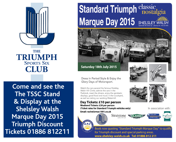 The Club Shop will be attending the Triumph Marque Day at Shelsley ...